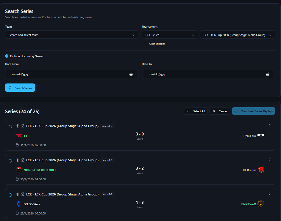 Prolytics - Professional League of Legends Analytics Platform